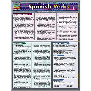 Spanish Verbs (Laminated Reference Guide; Quick Study Academic)