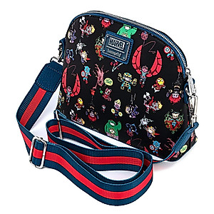 Loungefly x Marvel All Over Print Crossbody Bag (Multi, One Size)