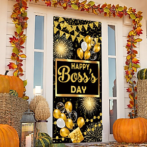 Boss Day Decorations Happy Boss Day Door Cover Boss's Day Banner Boss Lady Decor Happy Boss Day Decoration for Office