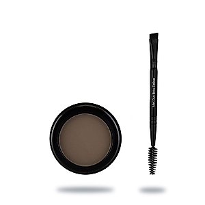 Billion Dollar Brows | Eyebrow Powder | Lightweight Formula | Natural Eyebrows | Quality | Natural Tones | Eyebrow Filler | Soft Texture (Taupe Powder + Duo Definer Brush)