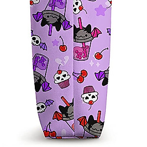Emo Bat Boba Scene Kid Pastel Goth Alt Aesthetic Halloween Tote Bag