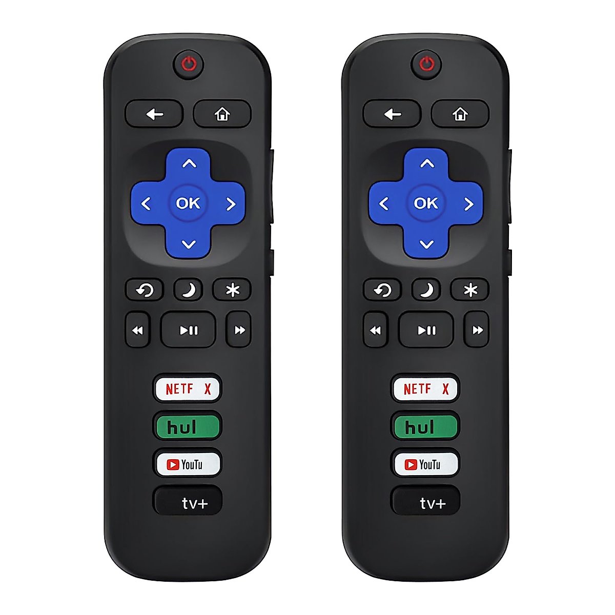 maqsai New Remote Control for R-KU -TV,Compatible TCL R-KU/Hisense R-KU/Onn R-KU/Sharp R-KU/Element R-KU/Westinghouse R-KU/Philips R-KU/Insignia R-KU/Jvc R-KU/RCA Smart TVs 【Pack of 2】