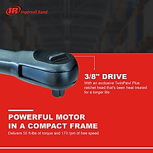 Ingersoll Rand 170G 3/8" Air Ratchet Wrench, 55 ft-lb Torque, 170 RPM