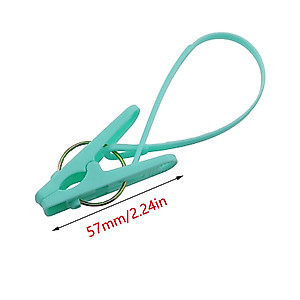 Guifeng 24CS 57mm Mixed Colours Plastic Windproof Non Slip Clip Small Mini Clothes Clip Photo Clip Hook Painting Display Craft Clip Suitable for Securing Clothing and Photo Display