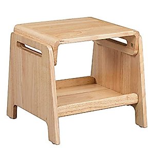 ECR4Kids Sit or Step Stool, Kids Furniture, Natural