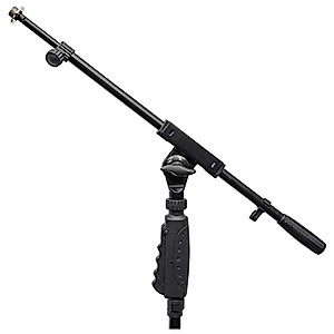 Rockville RVMIC3 Tripod Microphone Stand with Quick Release Hand Clutch & Boom, Black