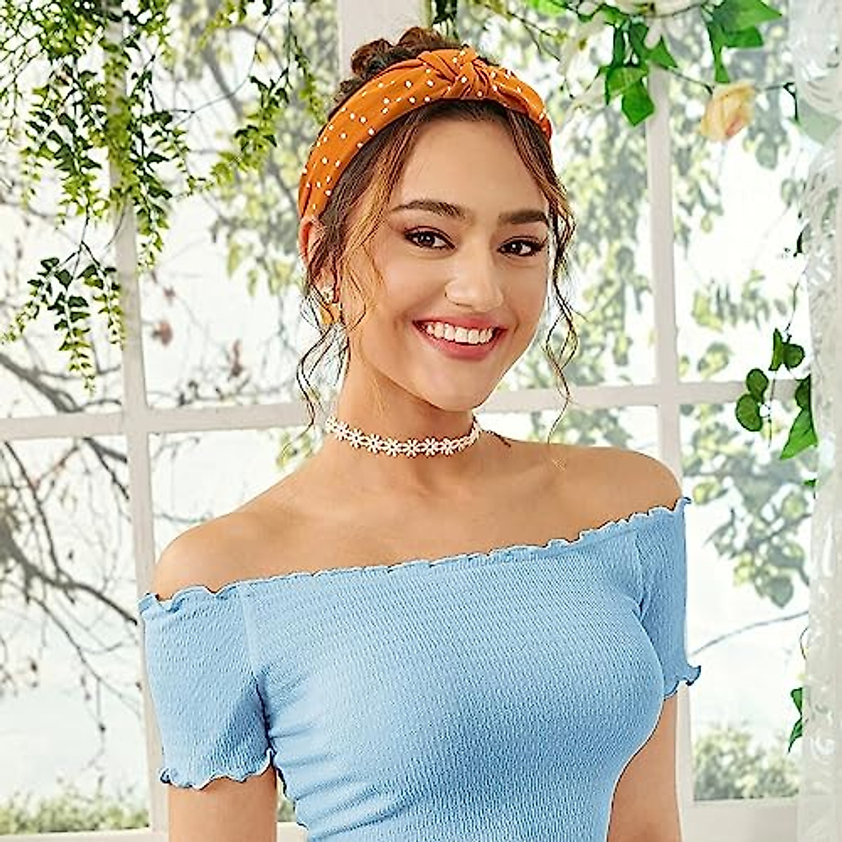 ACO-UINT Headbands for Women, 12 Pack Non-Slip Knotted Headbands with Soft Fabric, Wide Headbands for Summer Hair Accessories for Women Girls