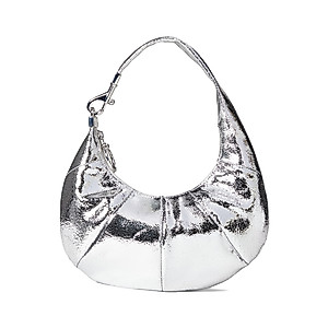 Rebecca Minkoff Mini Croissant Silver One Size