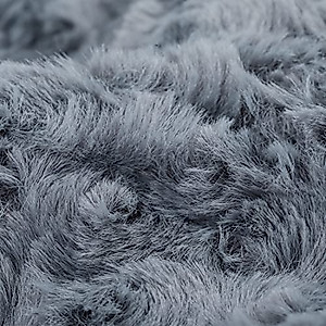 Washable X-Large Dog Bed,Dog beds for Large Dogs Plush Soft Pet Carrier Pad,Anti-Slip Dog Bed Mat for Large Medium Small Dogs and Cats,Fluffy Comfy Dog Kennel Pad.