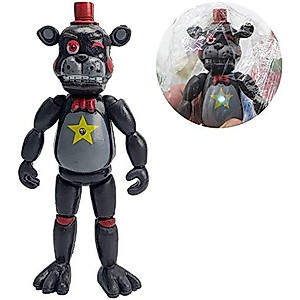JianYia Inspired by Five Night Freddy's|5 pcs Set FNAF Action Figures|Dolls for All Kids Toys Gifts | Foxy Articulated Action|Figure Freddy/Kim Freddy/Fox/Chika/Bonnie|Size 5-6 ''|Multicolor