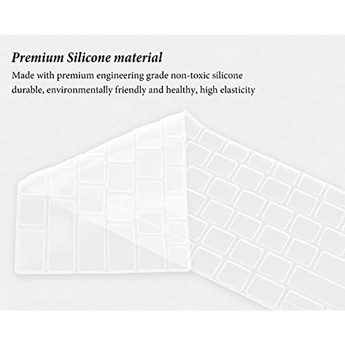 Keyboard Cover for 14" Dell Inspiron 14 5410 5415 5418 5420 5425 5430 7415 7420 7425 7430 /Dell Latitude 14 3320 3420, 13.3" Dell Inspiron 13 5310 5320/16" Inspiron 16 5630 5620 5625 7620 Skin-Clear