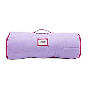 Funhouse Unicorn Kids Nap-Mat Set – Includes Pillow and Fleece Blanket – Great for Girls Napping during Daycare or Preschool - Fits Toddlers, Pink