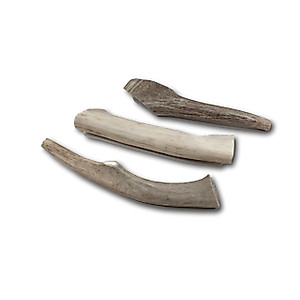Top Dog Chews Brand | 3 Pack | A Grade | Deer and Elk Antler Dog Chews Medium 4"-6". Perfect for Small and Medium Dogs
