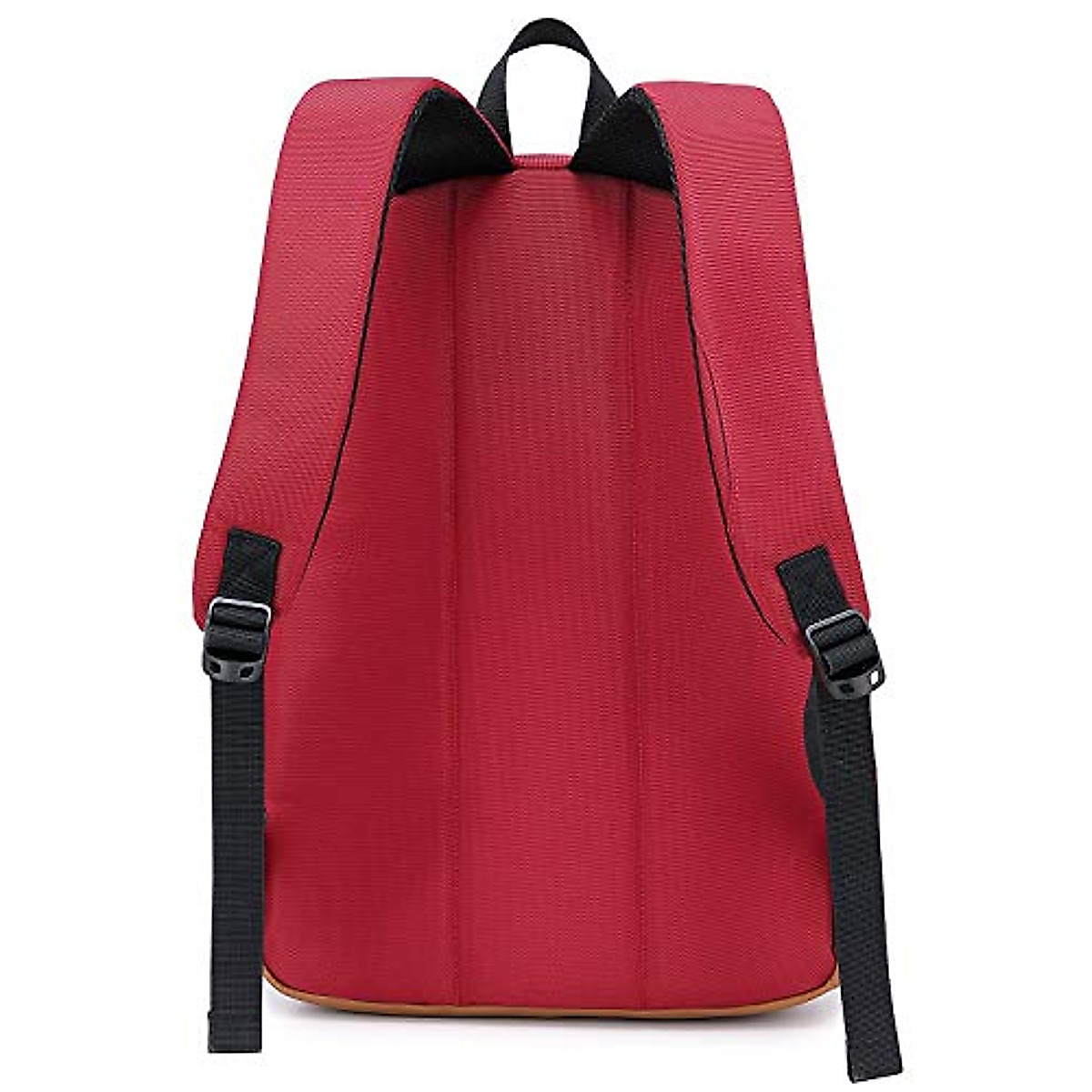 abshoo Classical Basic Womens Travel Backpack For College Men Water Resistant Laptop School Bookbag (USB Red)