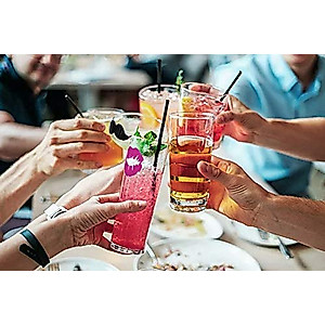 WZT 30 Pieces Silicone Drink Markers Wine Glass Markers Wine Charms Wine Glass identifier for Bar Party Family Drink Charms Multi，Dinner Parties