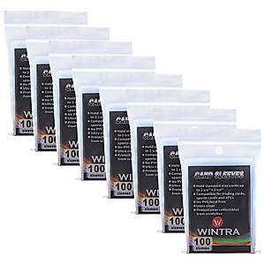 WINTRA 800 Count Ultra Clear Penny Card Sleeves,2-5/8 x 3-5/8'' Soft Card Protectors for Baseball Cards and Other Sports Cards