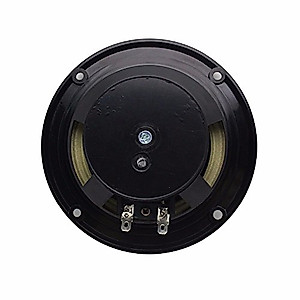 Herdio 4 Inches Waterproof Marine Ceiling Flush Wall Mount Speakers with 160 Watts Power, Handling for Kitchen Bathroom Boat Car Motorcycle Cloth Surround and Low Profile Design - 1 Pair (Black)