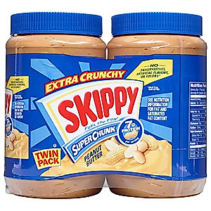 Skippy Peanut Butter, Super Chunky, 80 oz (2 ct)