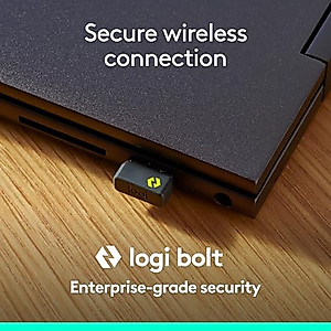 Logitech Ergo M575 Wireless Trackball for Business - Easy Thumb Control, Ergonomic Design, Secured Logi Bolt, Bluetooth, Globally Certified, Windows/Mac/Chrome/Linux - Graphite