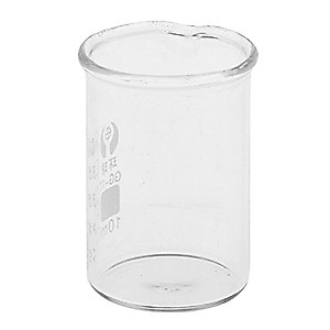 SGerste 10ml 25ml 50ml Glass Transparent Beaker Borosilicate Measuring Glass Beaker Glassware School Chemistry Laboratory Study Supplies