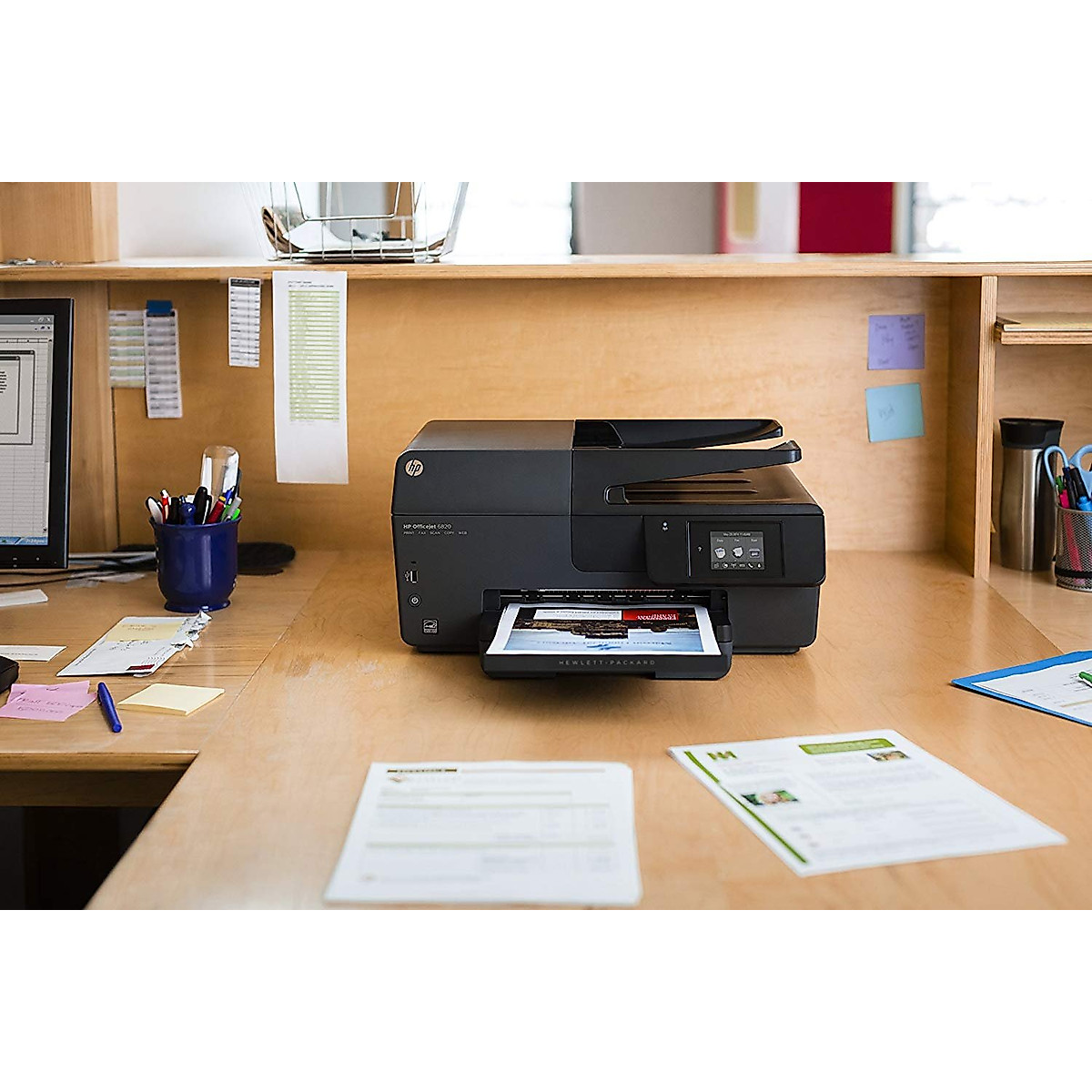 HP OfficeJet Pro 6830 Wireless All-in-One Photo Printer with Mobile Printing, HP Instant Ink & Amazon Dash Replenishment ready (E3E02A)