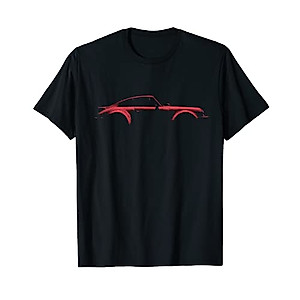 911 Silhouette | Classic Car Retro T-Shirt | Vintage Light