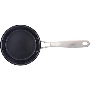 Cuisinart GG19-14 GreenGourmet Hard-Anodized Nonstick 1-Quart Saucepan with Cover, Black/Stainless