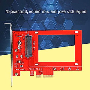 WESE SSD Adapter Card, 40 Gbps SF8639 to PCIe 3.0 Speed Lossless PCIe Riser Card for PM963 for 7/10