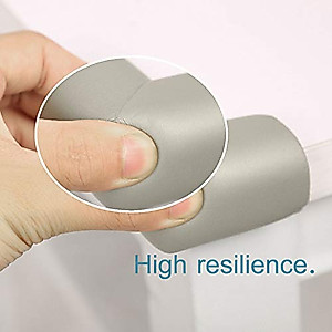 uxcell Household 6pcs Furniture Corner Cushions Foam Table Desk Cabinet Edge Cover Eoney Corner Guards Protectors Bumper Gray