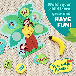 Peaceable Kingdom Monkey Around First Game for Toddlers Interactive play with Parent Ages 2+