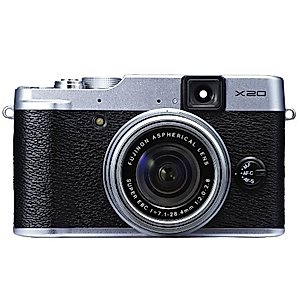 FUJIFILM Digital Camera X20S (Silver)12MP 2/3-inch EXR-CMOSII F2.0-2.8 Wide angle25mm 4x Optical Zoom F FX-X20S - International Version (No Warranty)
