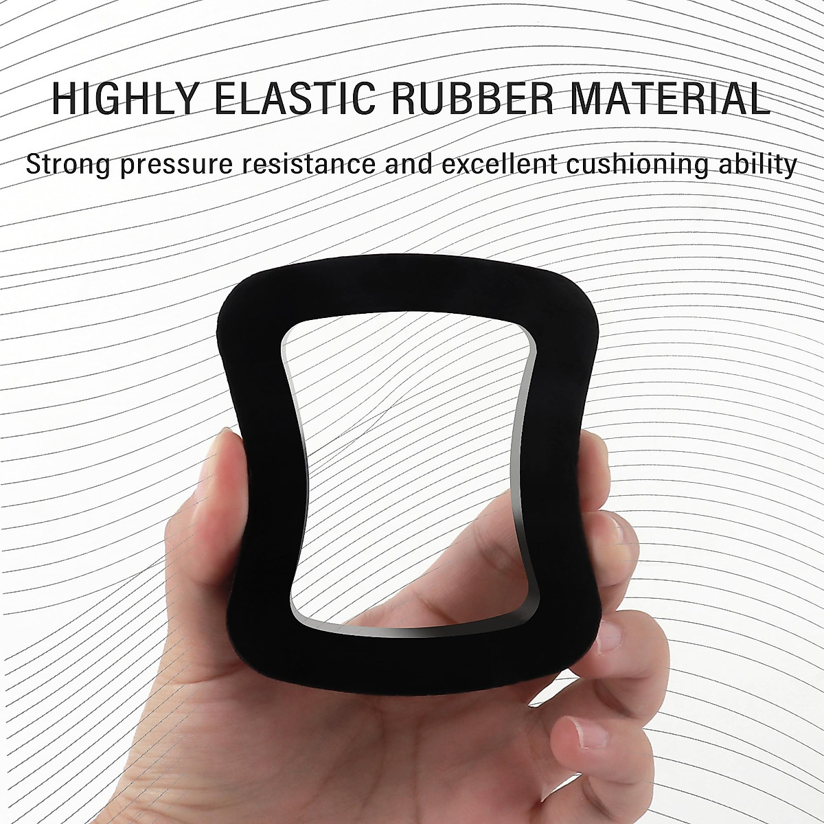 3PCS Hitch Rattle Stopper,Rubber Hitch Receiver Silencer Pad for 2 Inch Trailer Hitch Receiver Bumper Gooseneck,Trailer Hitch Accessories to Eliminate Noise & Ruduce Rattle