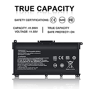 TF03XL 920070-855 920046-421 Battery for HP Pavilion X360, TF03041XL Battery Replacement for HP Laptop 14-CD 14M-CD 15-CC 17-AR Series 14M-CD0003DX 15-CC563ST 15-CC023CL 17-AR050WM HSTNN-UB7J