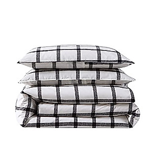 Eddie Bauer Home | Bunkhouse Collection | Comforter Set - 100% Cotton, Medium Weight & All Season Bedding, Includes Matching Shams, Queen, Charcoal