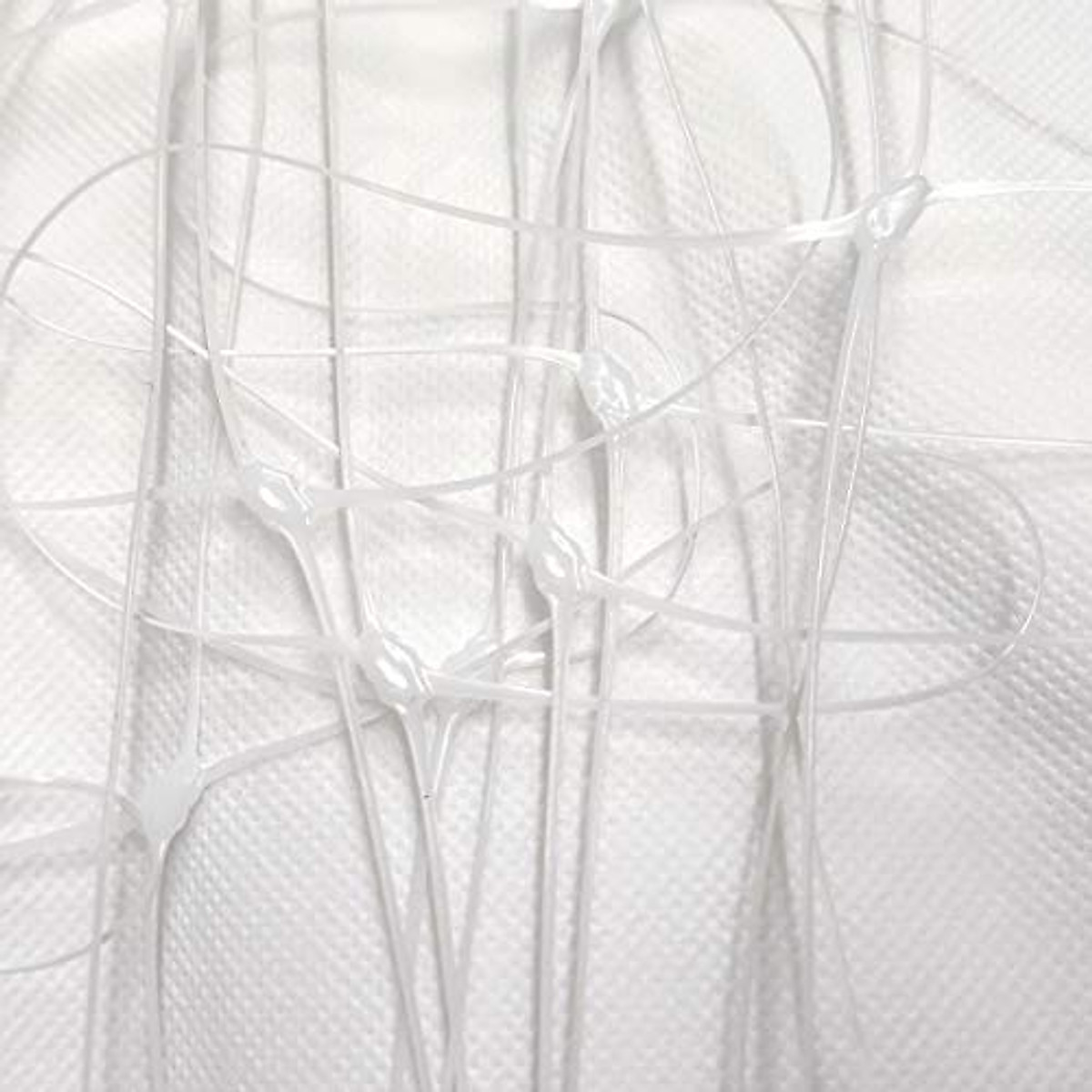 HHTHH White Trellis Netting 5x100 ft Heavy Duty Garden Trellis Netting Polypropylene Plant Support Garden Net for Climbing Vegetables Fruits Flowers