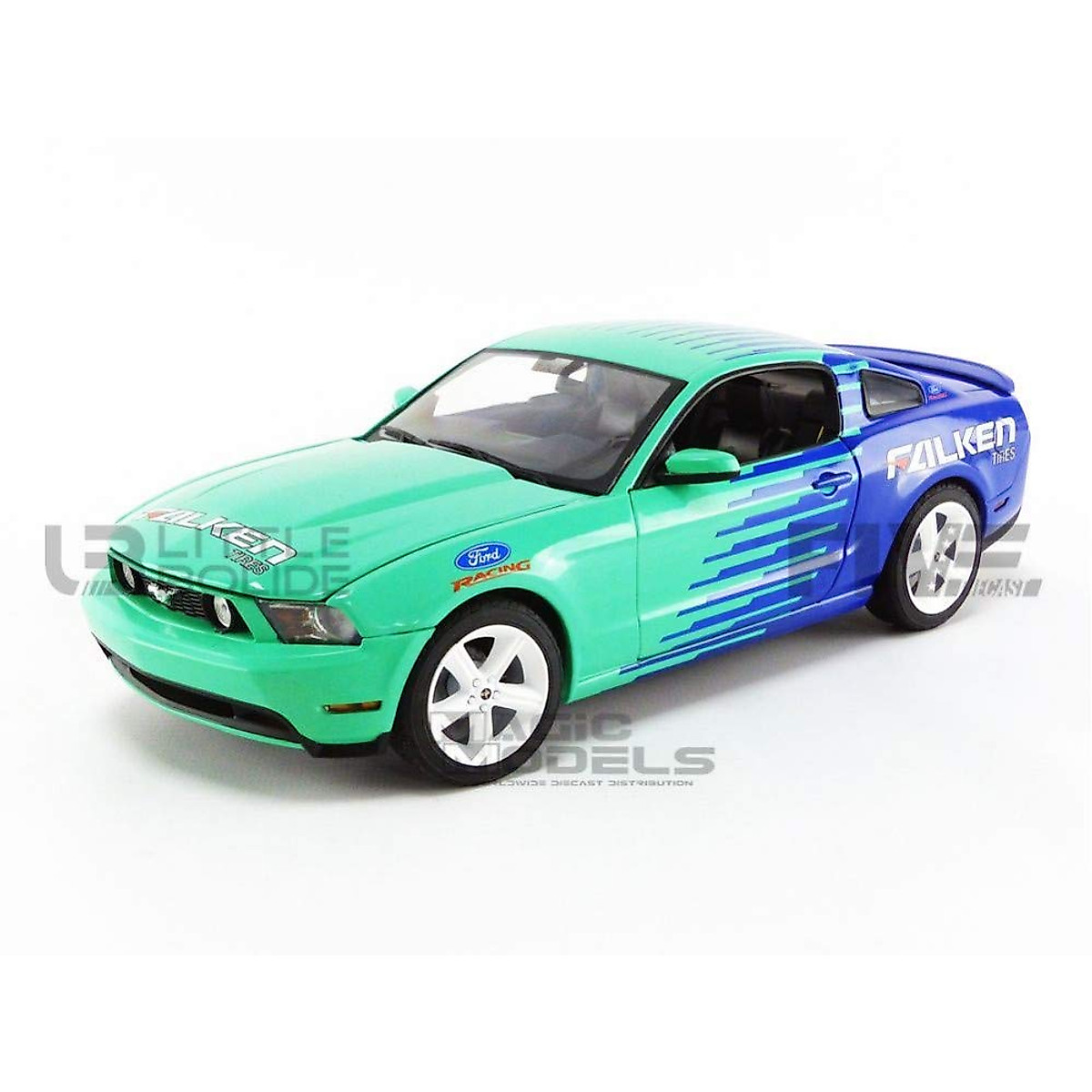 2010 Ford Mustang GT Falken Tires 1/18 Diecast Model Car by Greenlight 13552