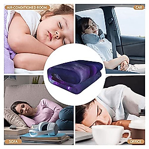 Galaxy Wolf Hooded Blanket Anti-Pilling Flannel Wearable Blanket Hoodie-Plush Warm Blanket Throw Blankets Fit for Kids, Adults, Teens