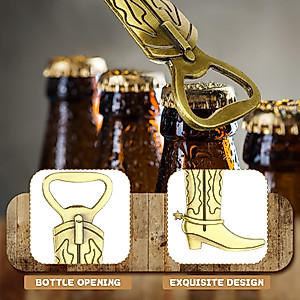 30 Pack Cowboy Boots Bottle Openers with Plastic Mini Pink Cowboy Hat Baby Shower Western Bottle Opener Party Favors Bridal Wedding Birthday Party for Guests Decorations or Souvenirs