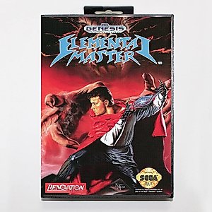 Retro Game 16 Bit MD Game Card Elemental Master With Retail Box For Sega Genesis System (JAP Shell)