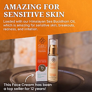 sibu Sea Buckthorn Nourishing Face Cream (1oz), Lightweight and Hydrating Face Cream – Amazing for Sensitive Skin, Breakouts, & Irritation