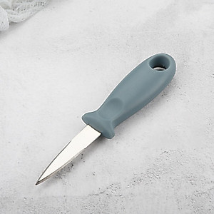 Cabilock Oyster Clam Shucking Knife Stainless Steel Oyster Shucker with Plastic Handle Non-slip Oyster Opener Seafood Opening Tools for Shellfish