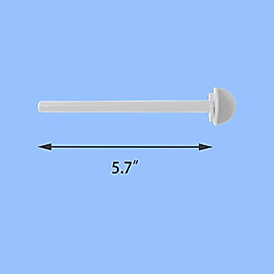 8 Canary Finch Budgie Bird Cage White Plastic Stand Perches Holders（5.5 Inches）