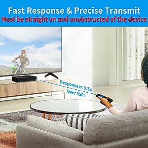 tiebutie Pre-programmed Media Remote Control Compatible with Xbox One, Xbox One S, Xbox One X - All in One Universal Control for Xbox Remote, LG & Vizio TV Remote with 7 Learning Programmed Keys