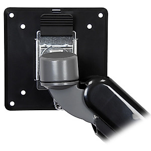 StarTech.com Desk Clamp Monitor Mount - Adjustable - Supports Monitors 12” to 34" (15.4lb/7kg) - Full Motion Slim VESA Mount Monitor Arm - Desk & Grommet Clamp -Black, TAA (ARMSLIM)