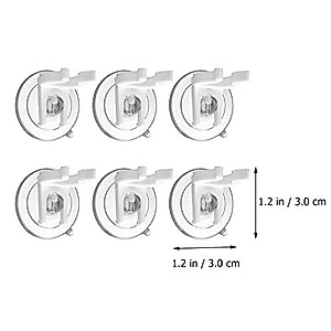 OSALADI 16Pcs Window Candle Clamp Clips Christmas Candle Suction Cups Holder Taper Candle Holders for Home Weeding Party Decoration