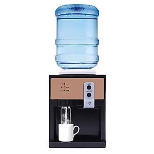 YIPONYT Top Loading Countertop Water Cooler Dispenser, 3 Temperature Settings Hot & Cold Water Dispenser, Holds 1.2 to 5 Gallon Bottles for Home/Office/Dormitory Use…