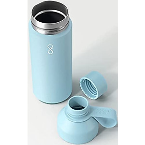 Ocean Bottle - Recycled Stainless Steel Drinks Reusable Water Bottle - Eco-Friendly & Reusable - Obsidian Black - 17 oz