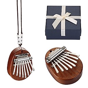 Mini Kalimba 2 Packs with Case, Fixm 8 Keys Finger Thumb Piano Great Gifts for Kids, Adults and Beginners