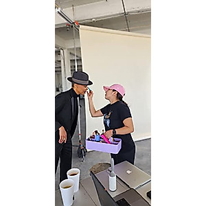 Enjoy Organizer -Large Portable Caddy, DIY Dividers, 8 Compartments, School Office Supplies Home Business Basket with Handle Storage Modern Made in USA (3 PACK, Lavender)