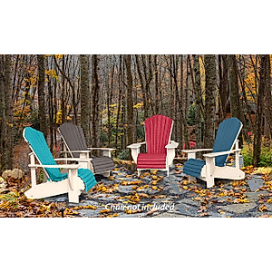 Outdoor All-Weather Patio Chair seat Cushion , Quick Drying Olefin Fabric - Adirondack Chair Cushion for Your Chair-Chair not Included (Beige Morning)
